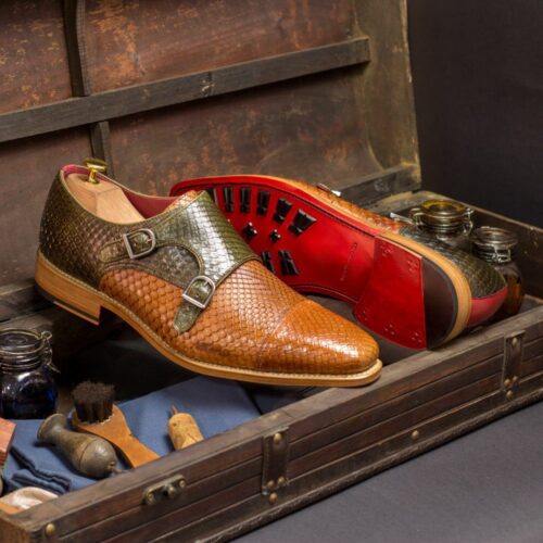 The Damen Ave. Double Monk No. 3566 | Genuine Python | Robert August