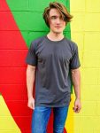The Crew Neck Essential Tee -100% Cotton- Asphalt | Robert August