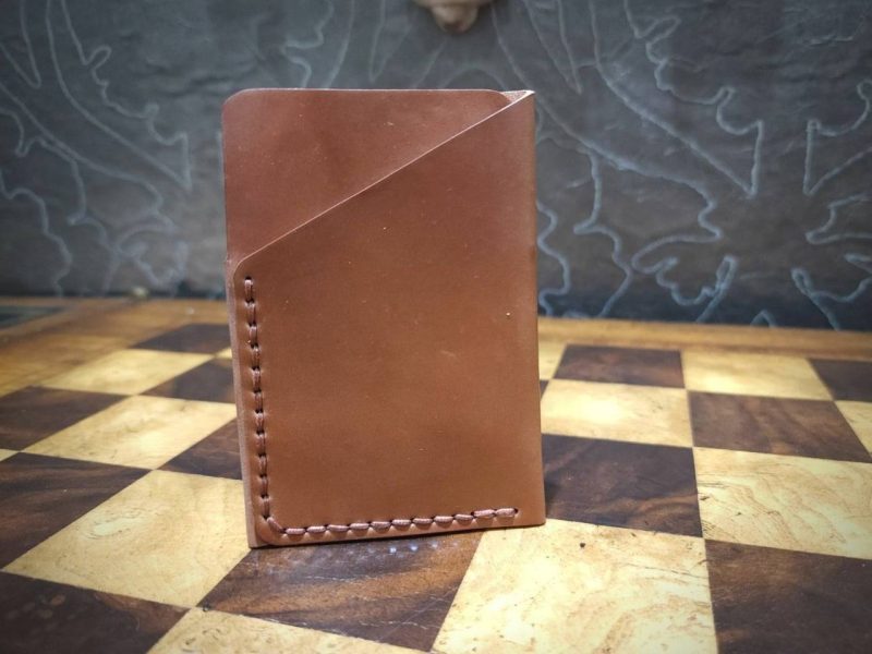 Horween Shell Cordovan Leather Front Pocket Wallet - Natural Brown ...